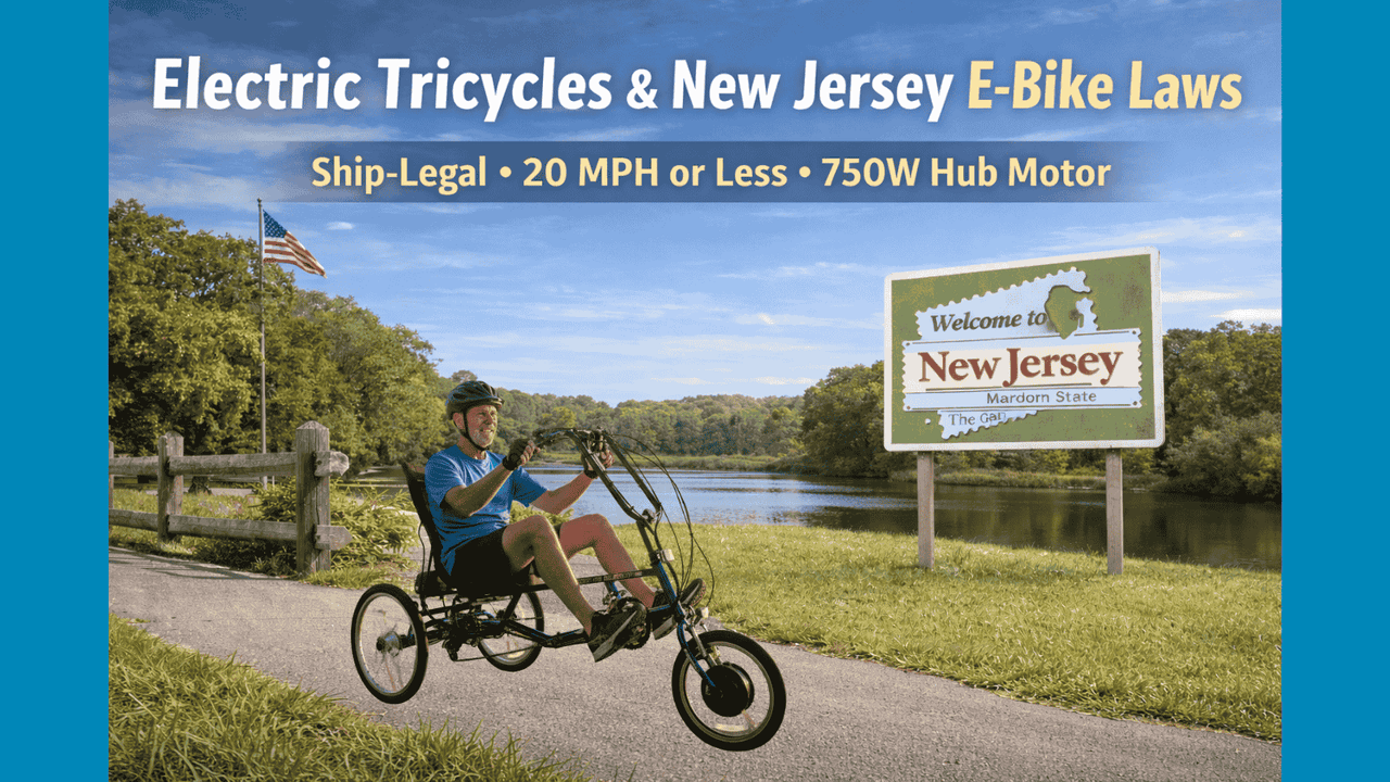 Electric Tricycles & New Jersey E-Bike Laws | ElectricTrike.com NJ Guide