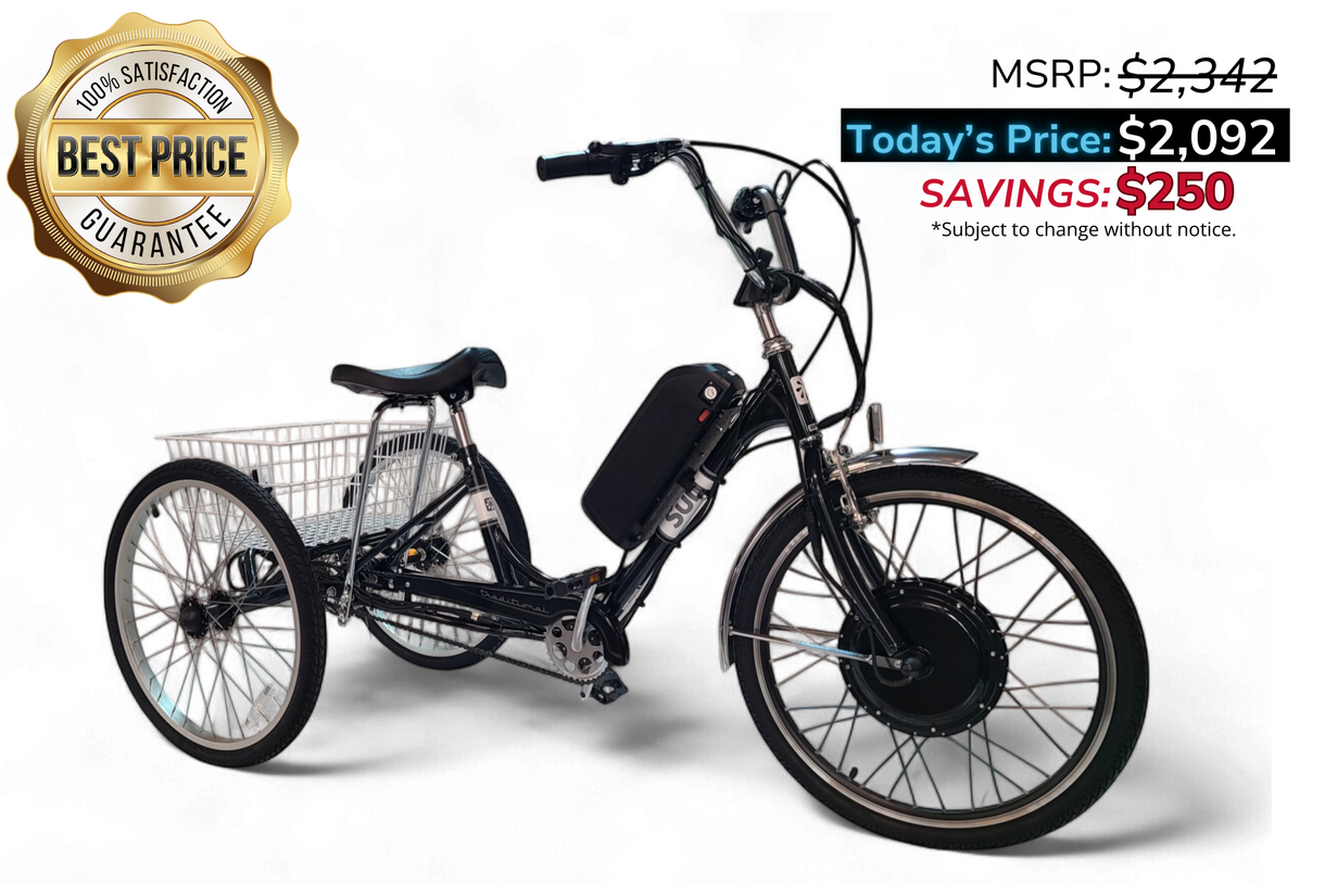 Sun 24" Traditional Electric Tricycle – ElectricTrike.com